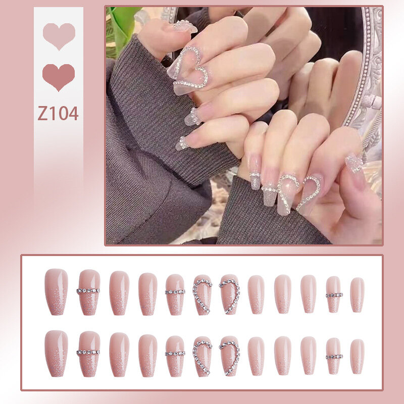 Net celebrity hot style broken diamond glitter nail art piece Z104-бесплатный набор для дизайна ногтей
