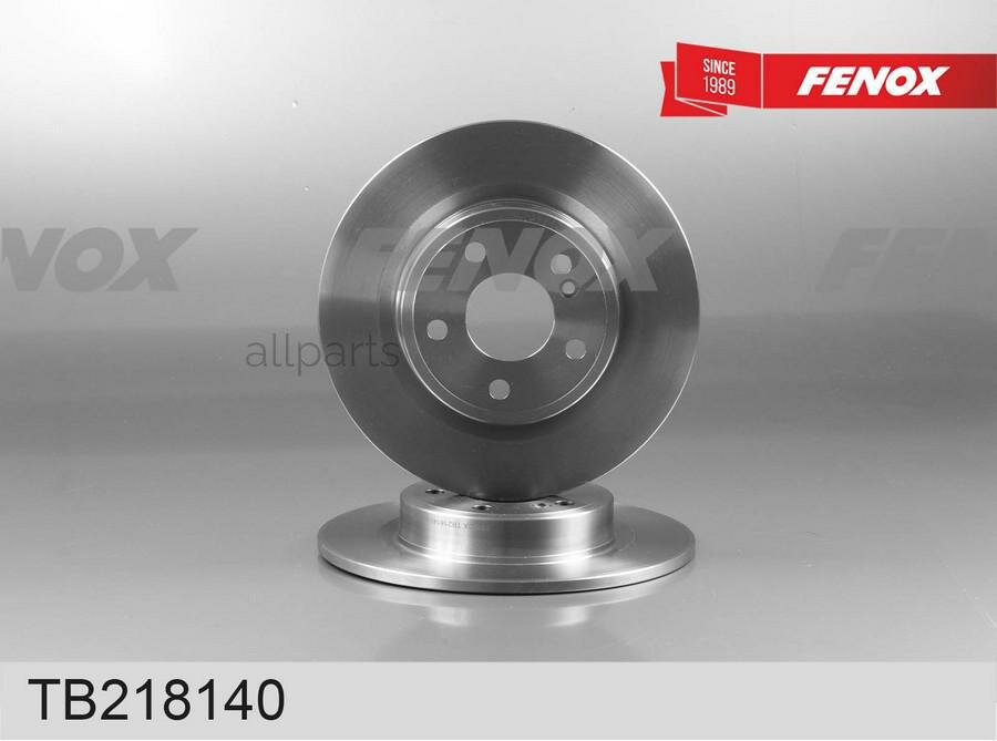 FENOX TB218140 Диск тормозной MERCEDES A W176/B W246/GLA X156 задний D 295мм.