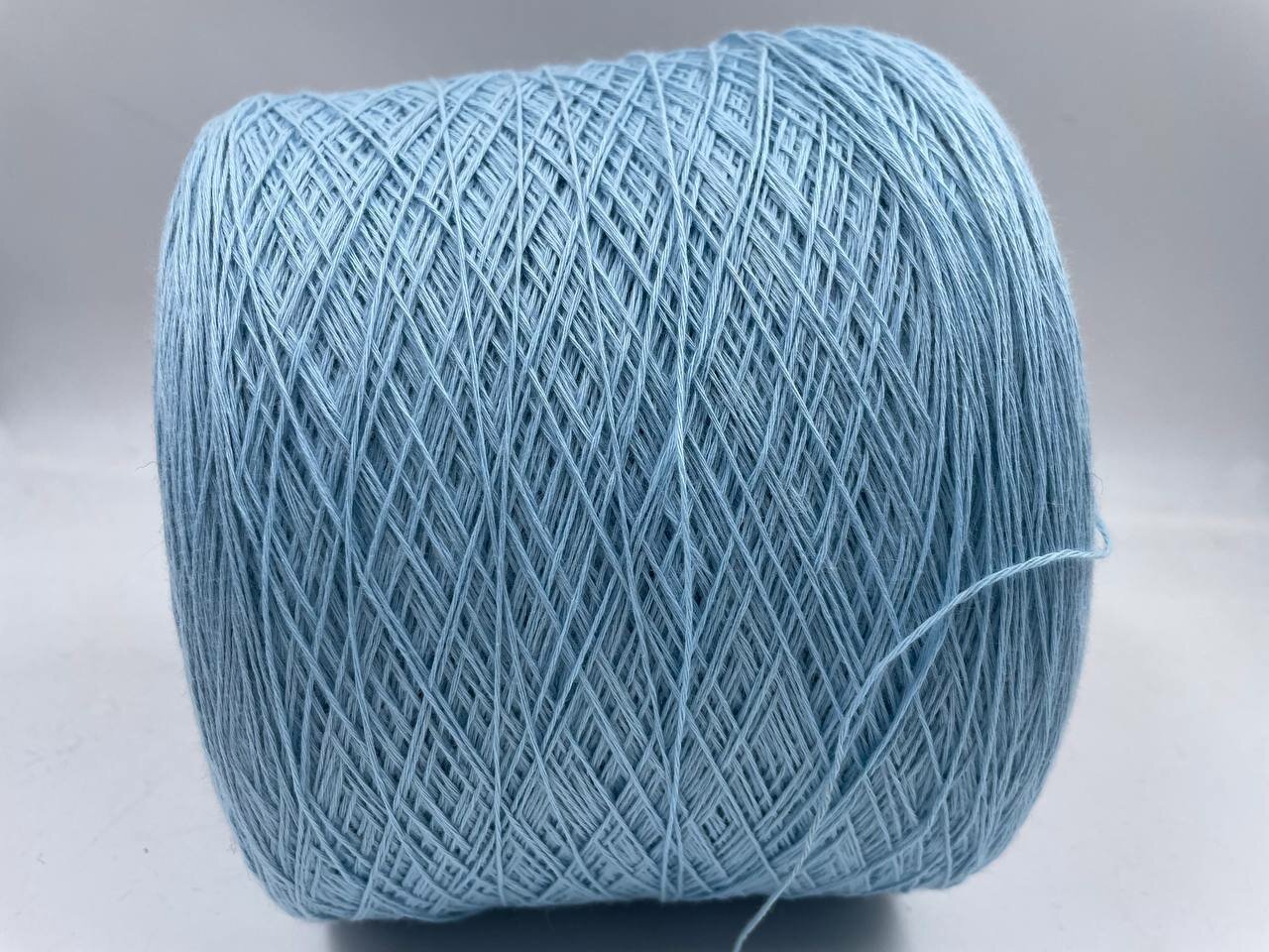 Бобина Итальянской хлопковой пряжи Zegna Baruffa "Незабудка" 300 грамм (стоковая бобинная)