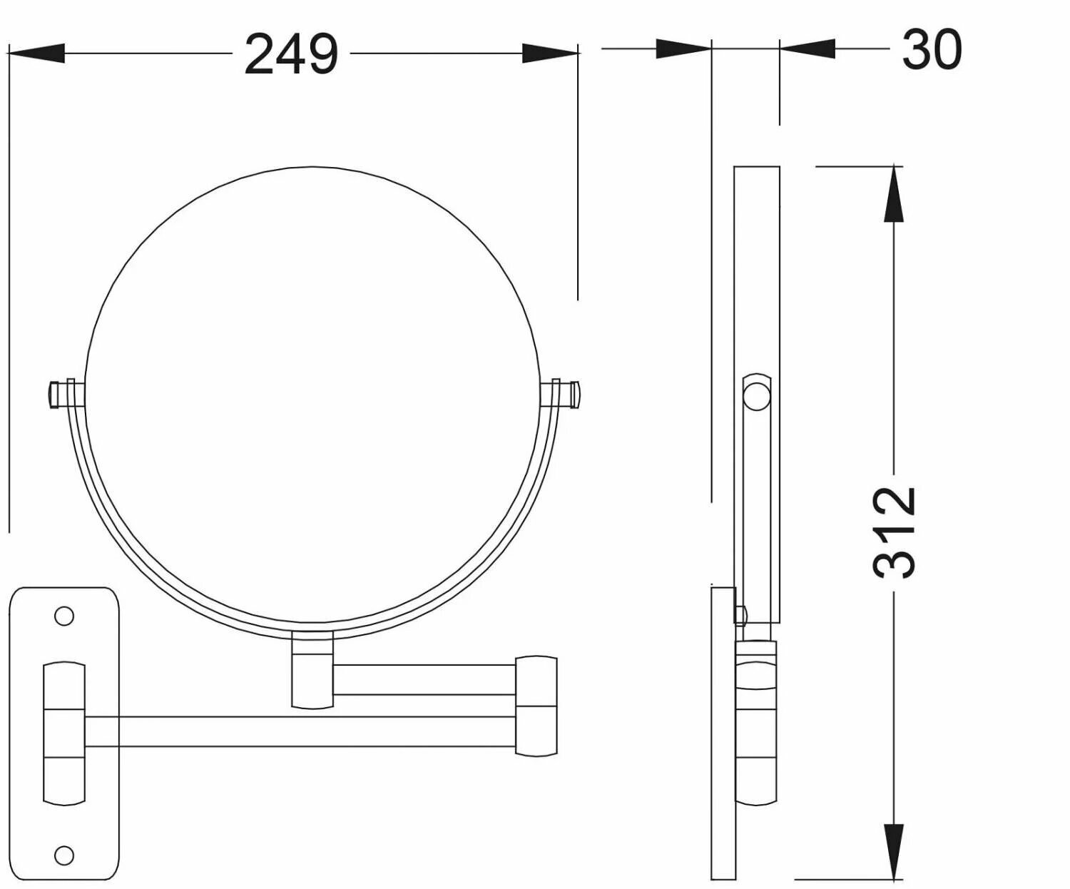 Зеркало Timo Saona черное золото (13076/18) 13076/18