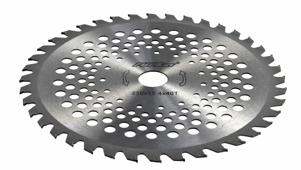 Нож мет. 230мм 40z (25.4*1.3*40T) (с победитовыми напайками)