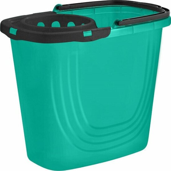 Ведро Plast Team прямоугольное PT Disco с отжимом 10,0 л аквамарин (SC111811027)