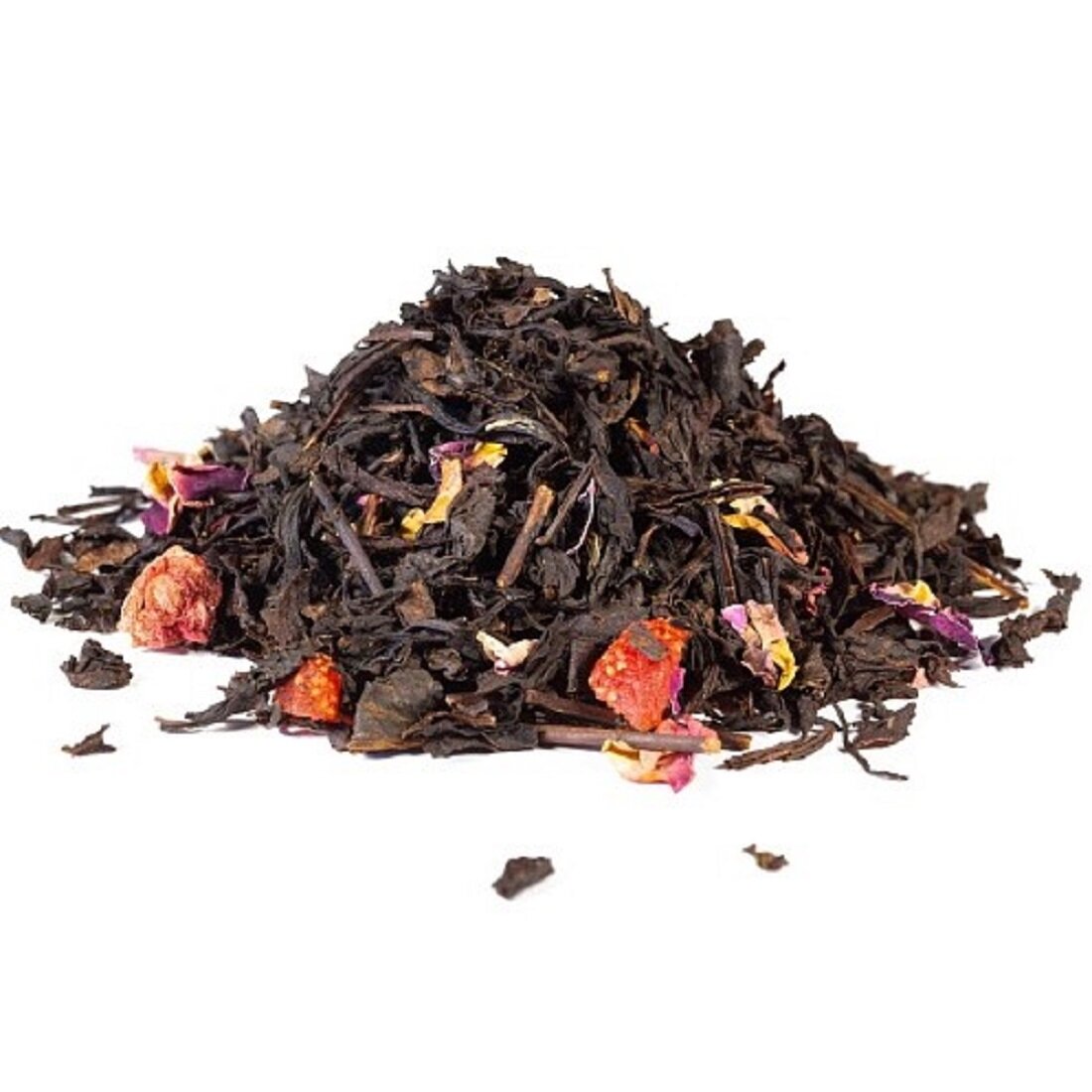 Екатерина Великая (25 гр) Купаж чёрного чая с гибискусом и лепестками роз, ягодами клубники и ежевики