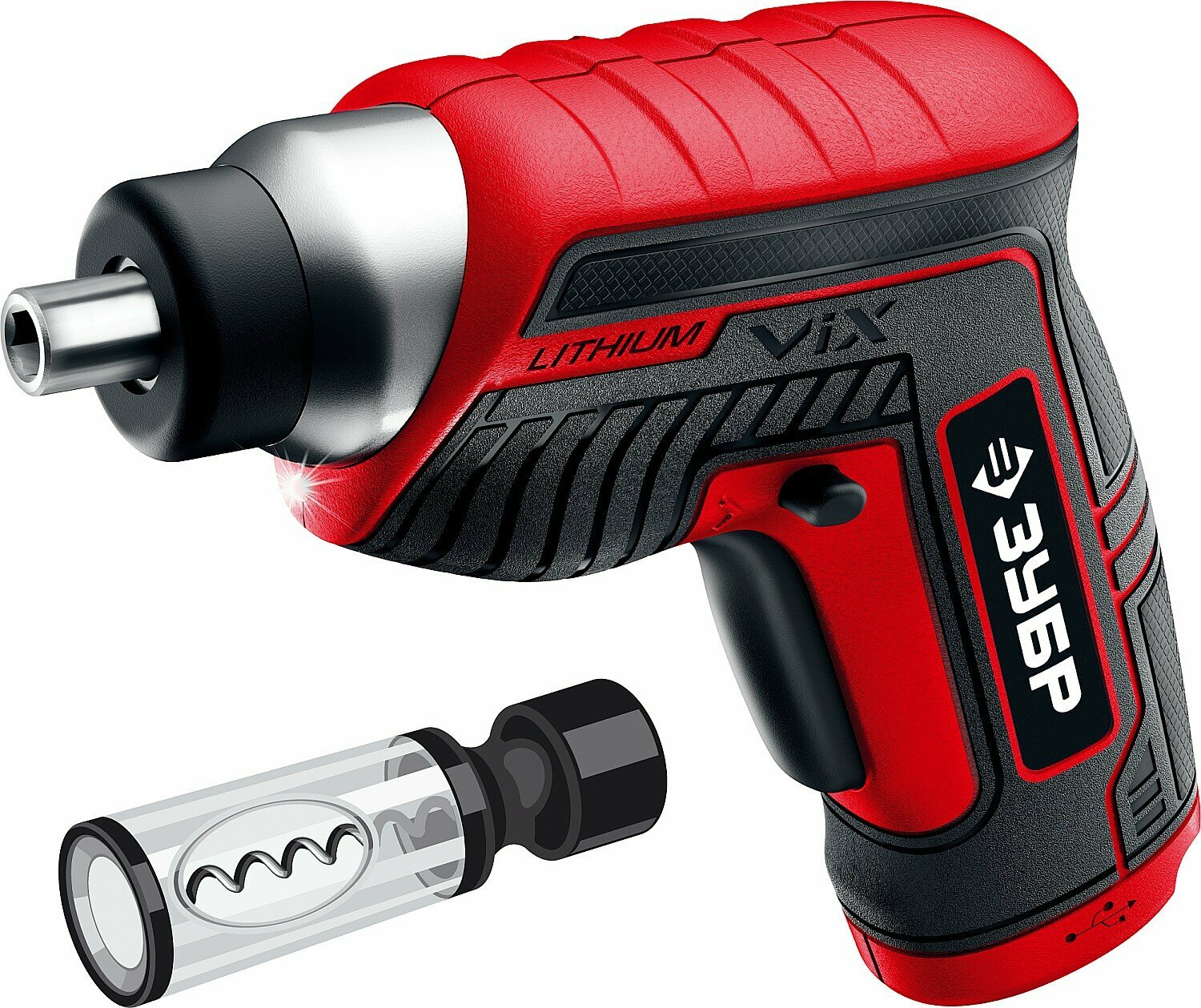 Отвертка аккумуляторная ЗУБР ЗО-Е-3.6 ЛиМ1