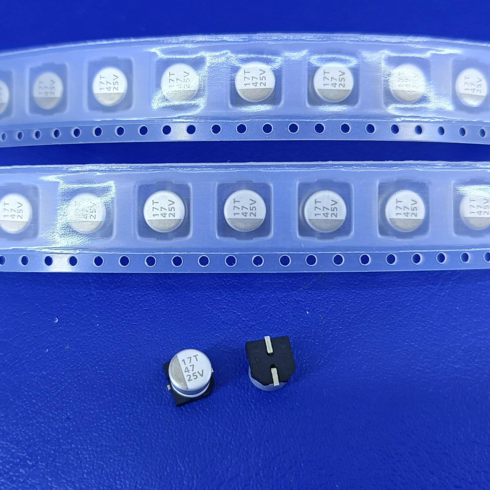 20 штук SMD конденсатор 47 мкФ 25V d6,3h5