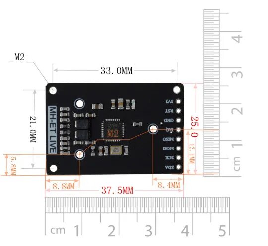 RFID-модуль RC522 MINI для Arduino — фото 1