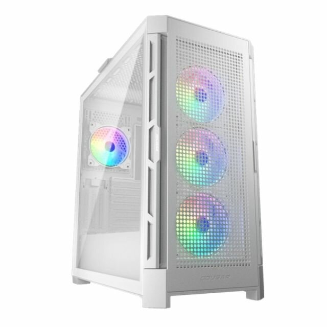 Компьютерный корпус Cougar Airface Pro RGB White (AIRFACE PRO RGB WHITE) белый - Midi Tower, E-ATX, USB 3.2 Gen 1 Type-C