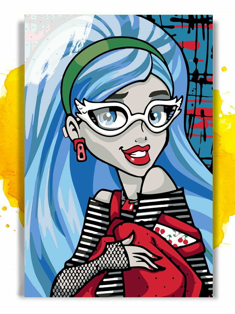 Картина по номерам на холсте Monster High Гулия, 40 х 60 см
