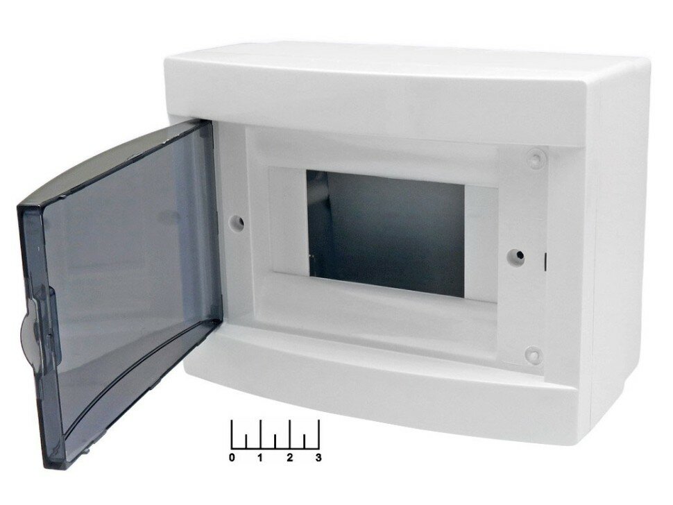 Бокс 6 модулей навесной с крышкой Народный ЩРН-ПМ-6 (белый) (0920-0003)
