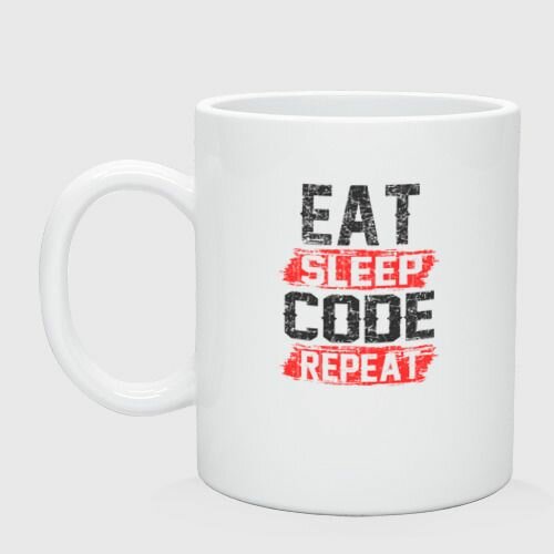 EAT. sleep. code. repeat Кружка