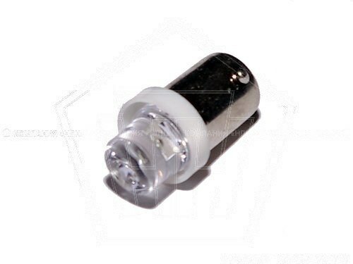 Лампа светодиод 12v т8,5 (t4w) ks-auto c цоколем ва9s, белая led конус, 1-конт. (t8,5 led)