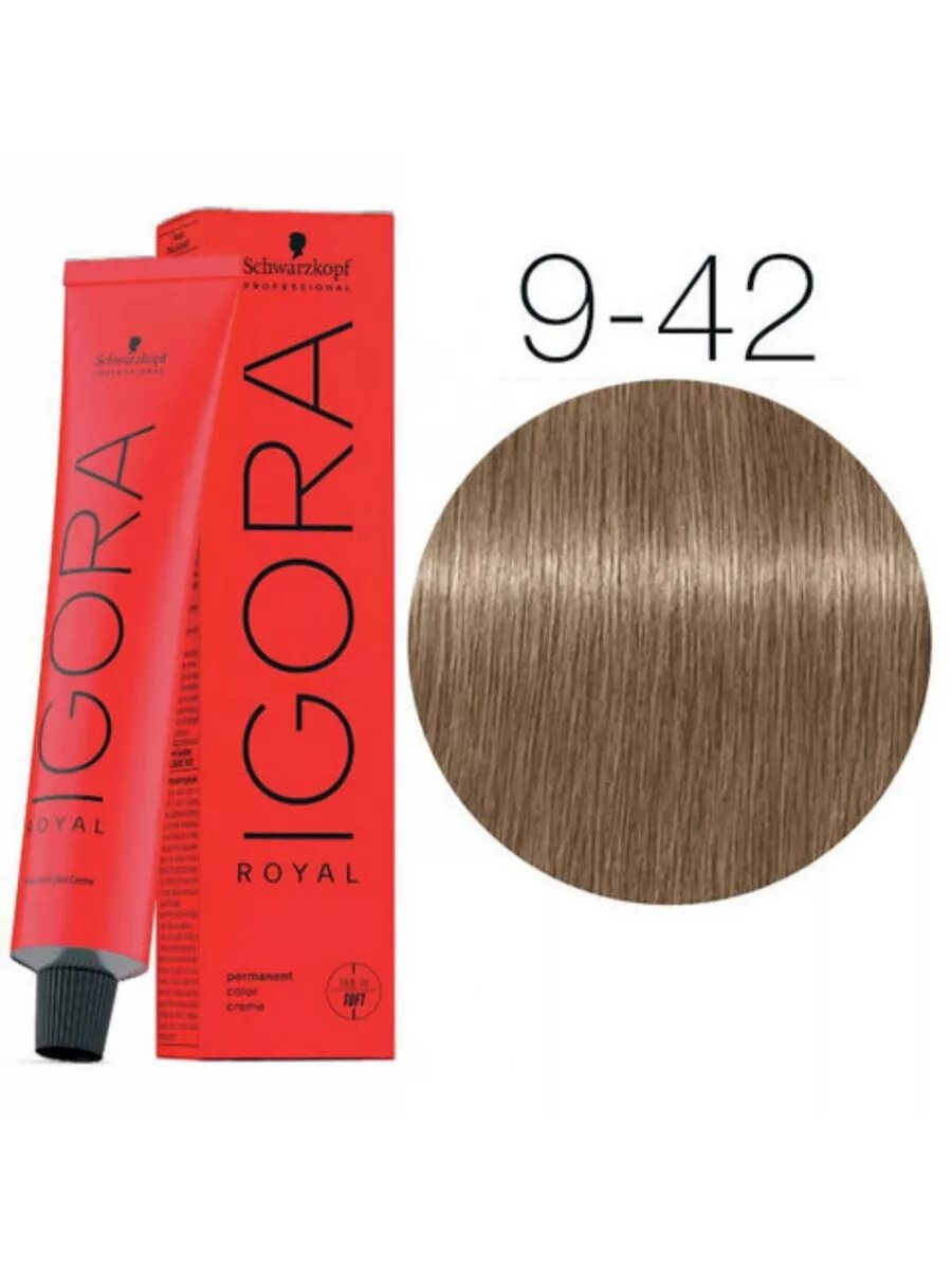 Schwarzkopf Igora Royal 9-42 Блондин бежевый Стойкая крем-краска