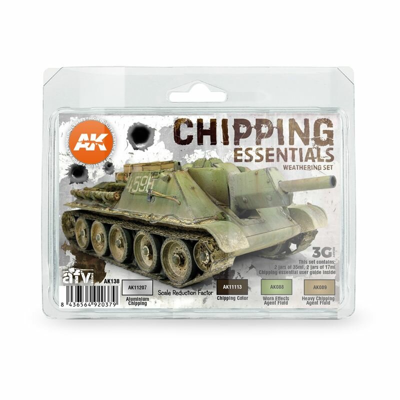 Набор красок AK Interactive Interactive Chipping Essentials Weathering Set