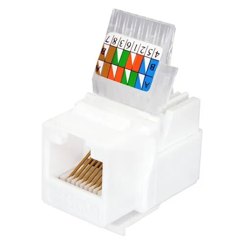 Модуль Suprlan 10-0312-1 информ. KeystoneRJ45 1 кат.5E UTP бел.