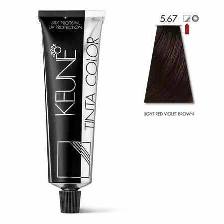 KEUNE TINTA COLOR NO. 5.67, 60ml - краска для волос Светлый красно-фиолетовый шатен
