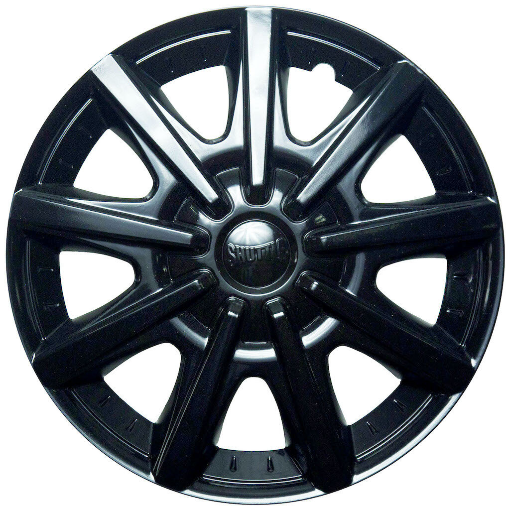 Автомобильные колпаки на диски шатл R15" черный , в комплекте 4 колпака