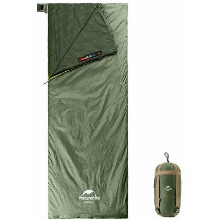 Мешок спальный Naturehike NH21MSD09 мини LW180 зеленый