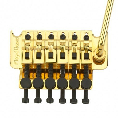 Тремоло Original Floyd Rose, FRT300, золото, сустейн блок - 37 мм