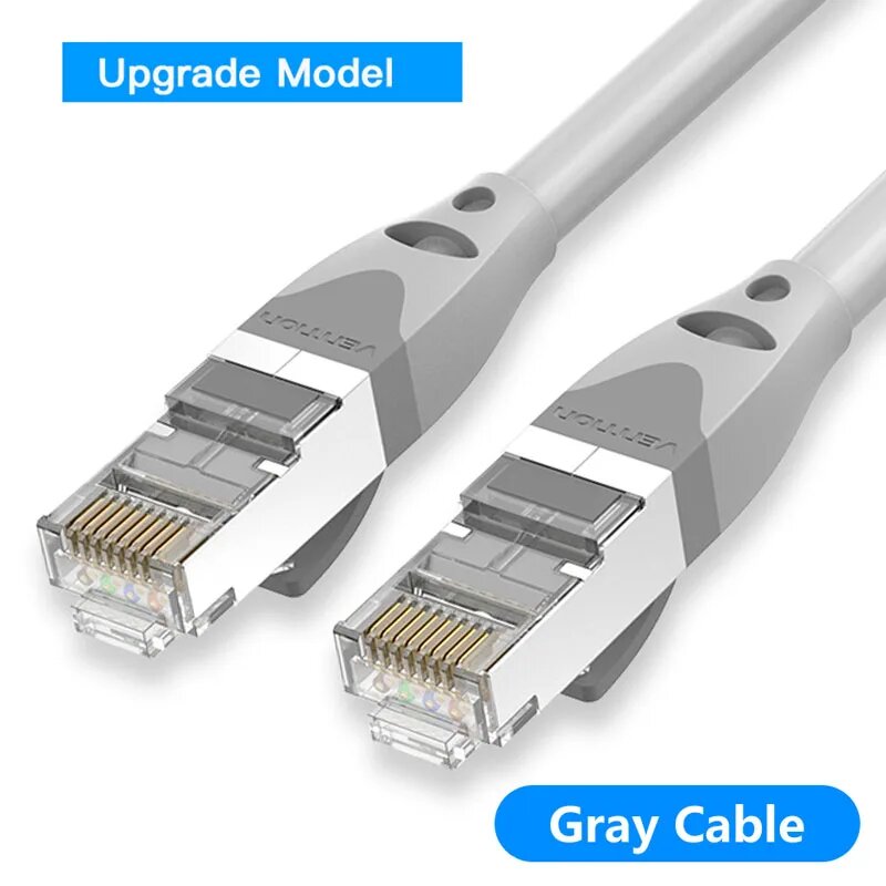Vention Cat6a Ethernet кабель, 1 м, Grey IBH