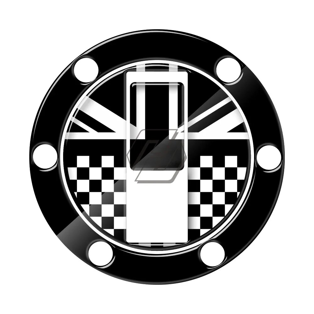 Наклейка на бак TRIUMPH, черная