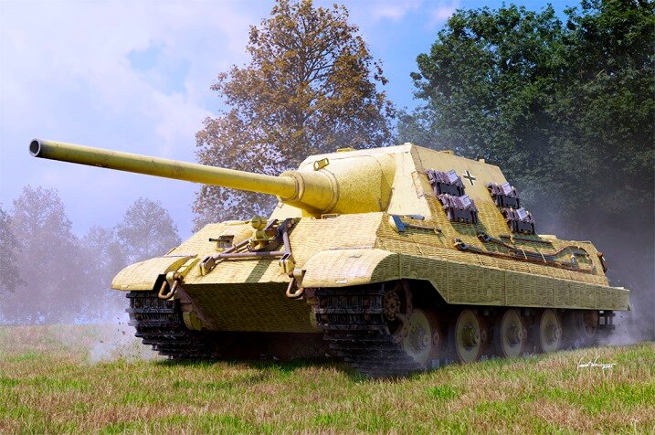 84564 Hobby Boss Немецкая САУ Sd. Kfz.186 Jagdtiger (Porsche Production) 1/35