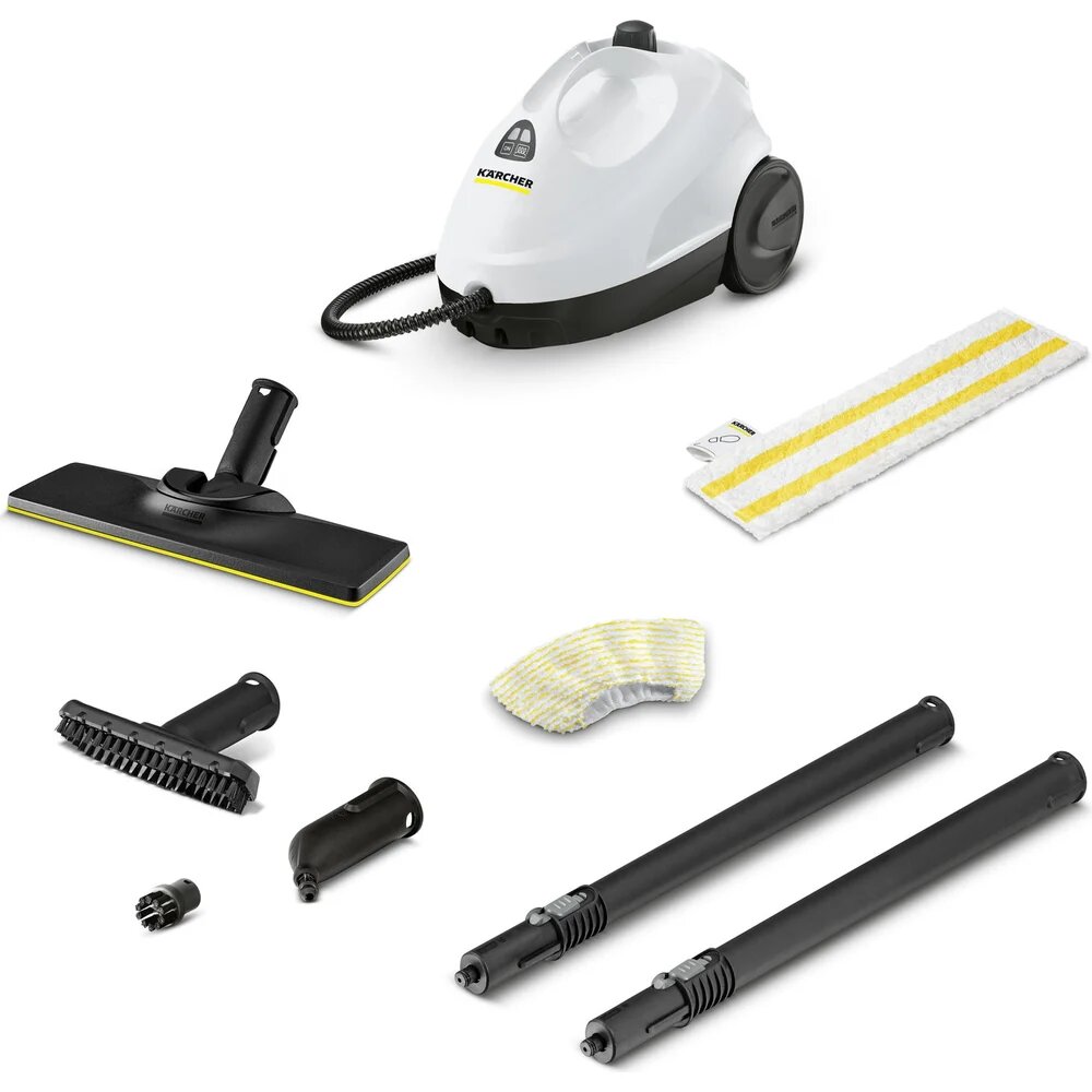Пароочиститель Karcher SC 2 EasyFix, 1500 Вт, 3.2 бар, 2 режима, белый