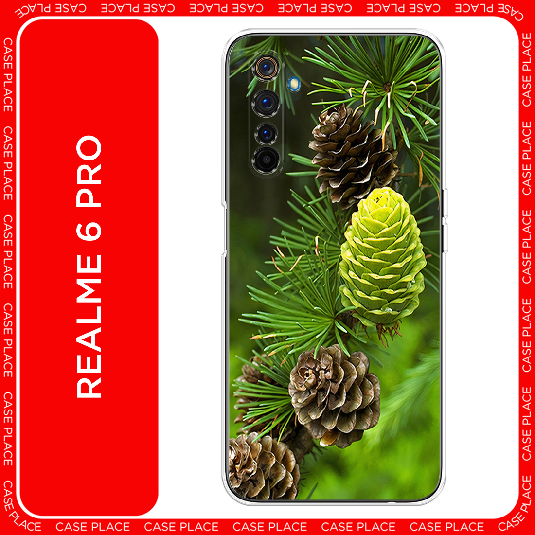 Чехол на Realme 6 Pro / Реалми 6 Про с принтом Лес 13