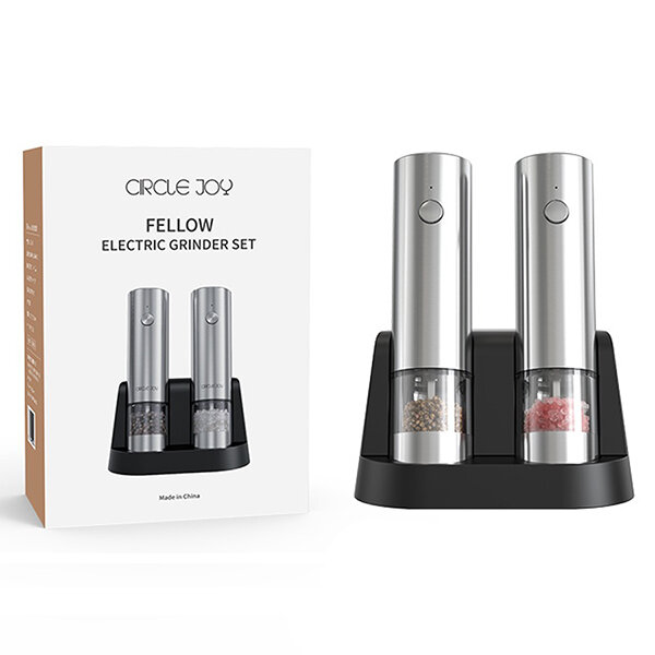 Мельницы электрические Circle Joy Fellow Electric Grinder Set CJ-EG08 2 шт. (серебро)