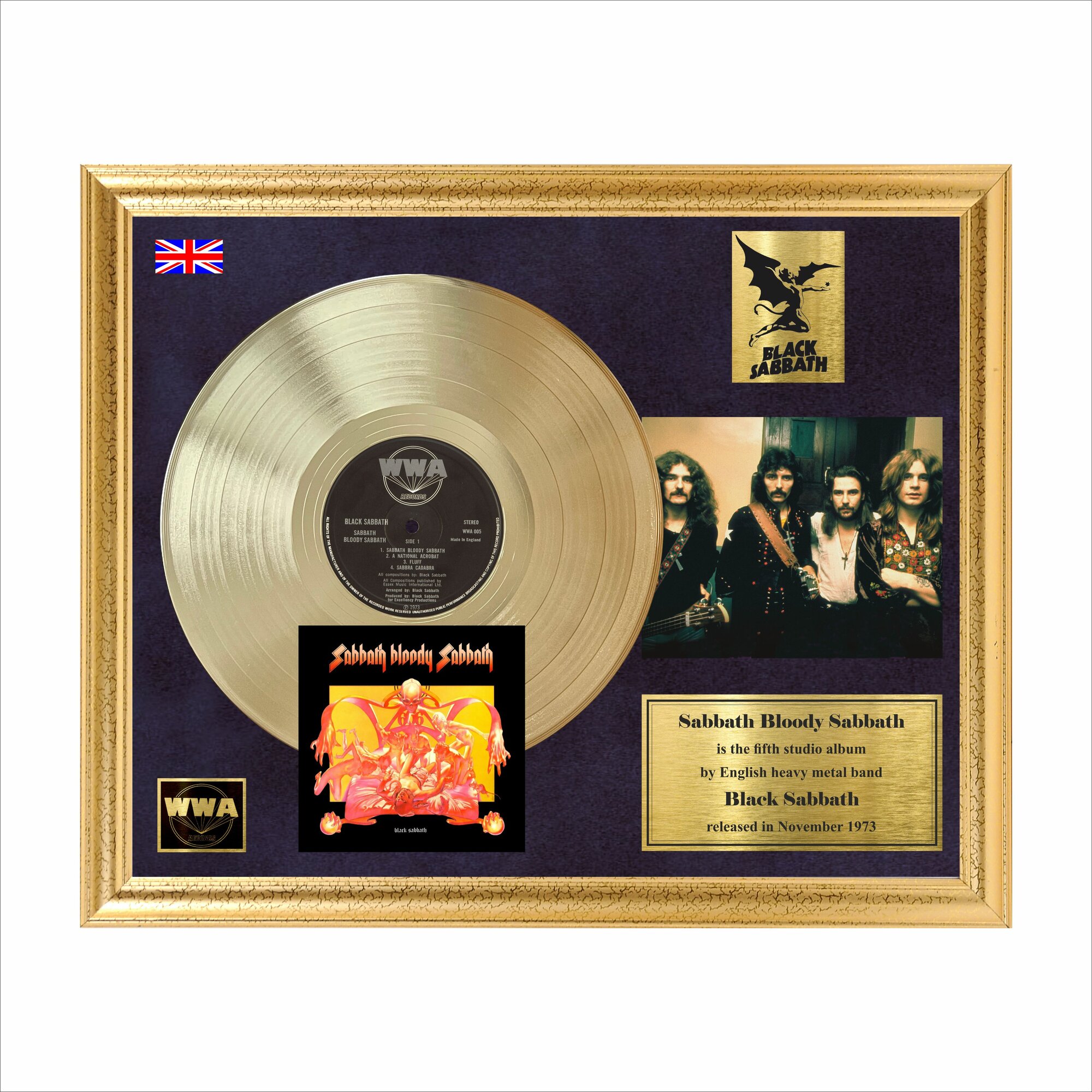 Золотой диск Black Sabbath
