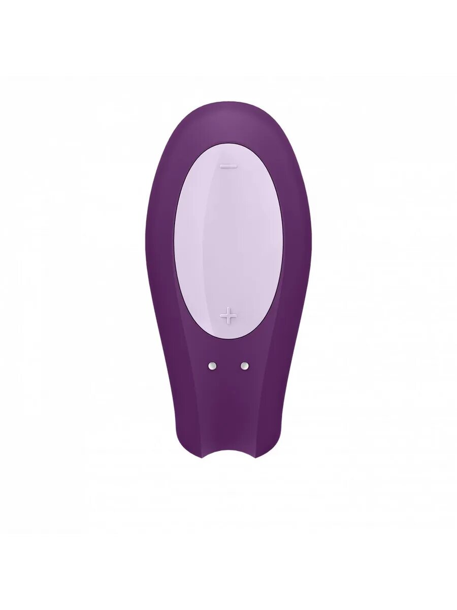 Фиолетовый вибратор для пар Double Joy с управлением через