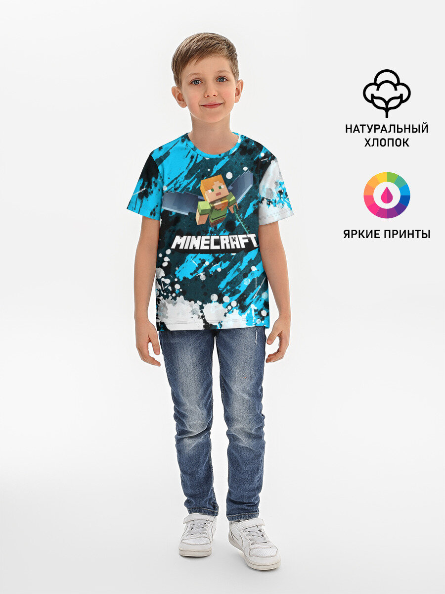 Футболка хлопковая детская Minecraft / Майнкрафт
