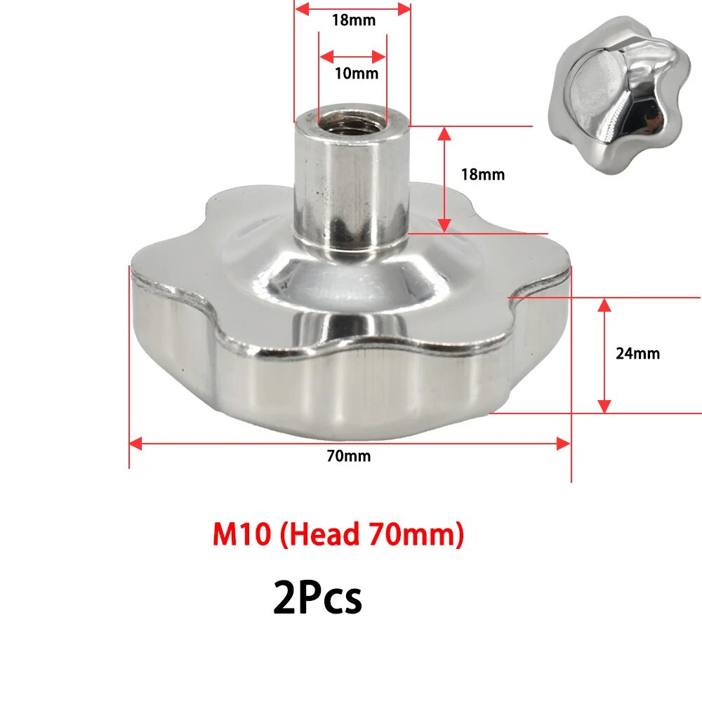 Гайки М6 М8 М10 М12 из нержавеющей стали M10(Head 70mm) 2Pcs