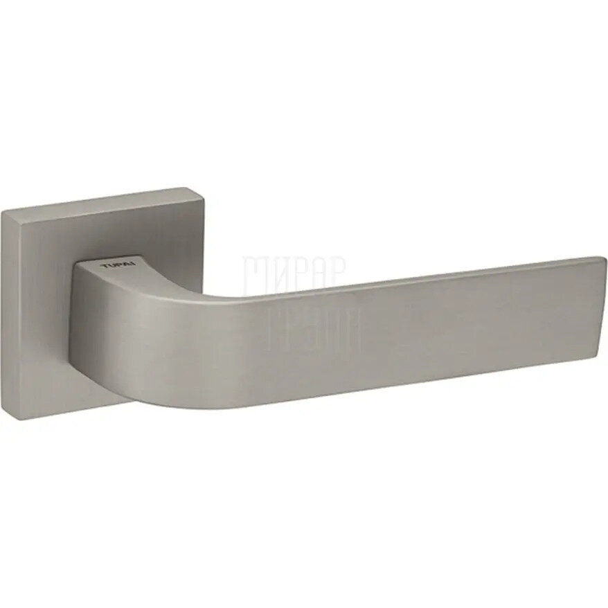 Дверная ручка на квадратной розетке Tupai Cinto 2732 Q никель