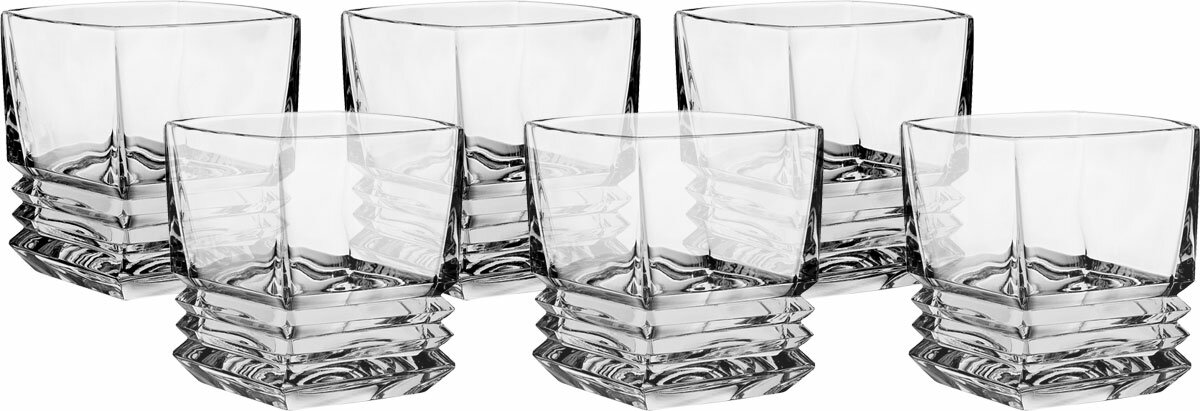Стакан для виски Crystal Bohemia "Maria Barware (new)", 300 мл, 6 шт