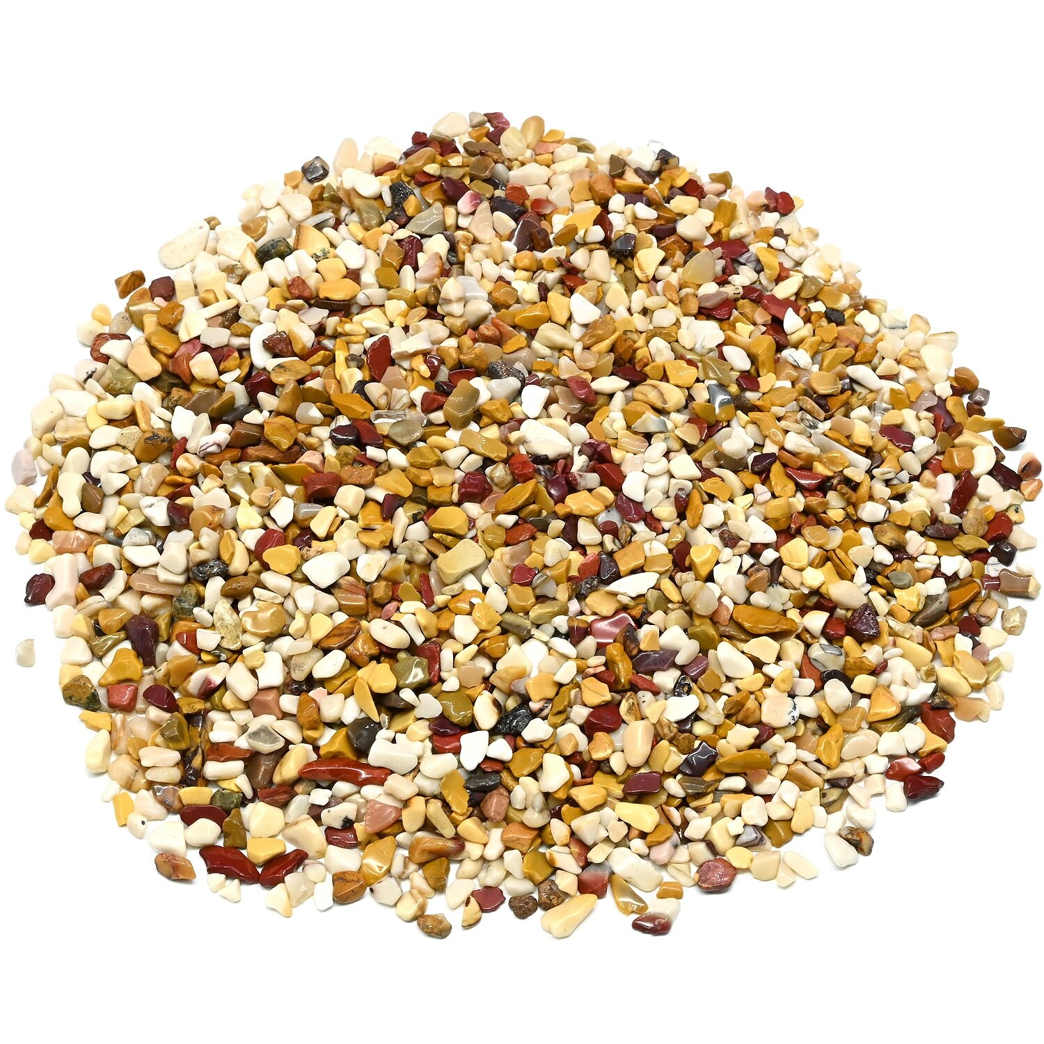 Яшма мукаит галтовка фракция 3-5мм, упаковка 100г .