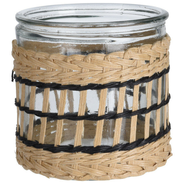 KOOPMAN подсвечник из прозрачного стекла 10×10 см элегантный настольный декор