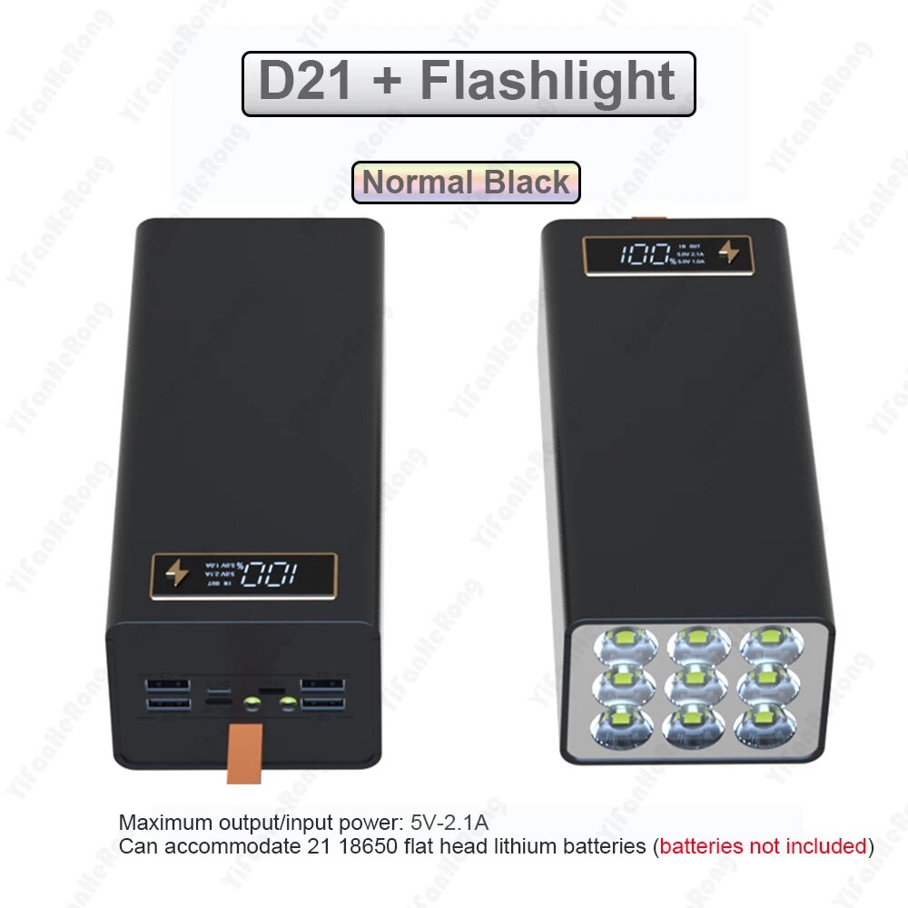 YiFanHeRong D21 с фонариком, черный