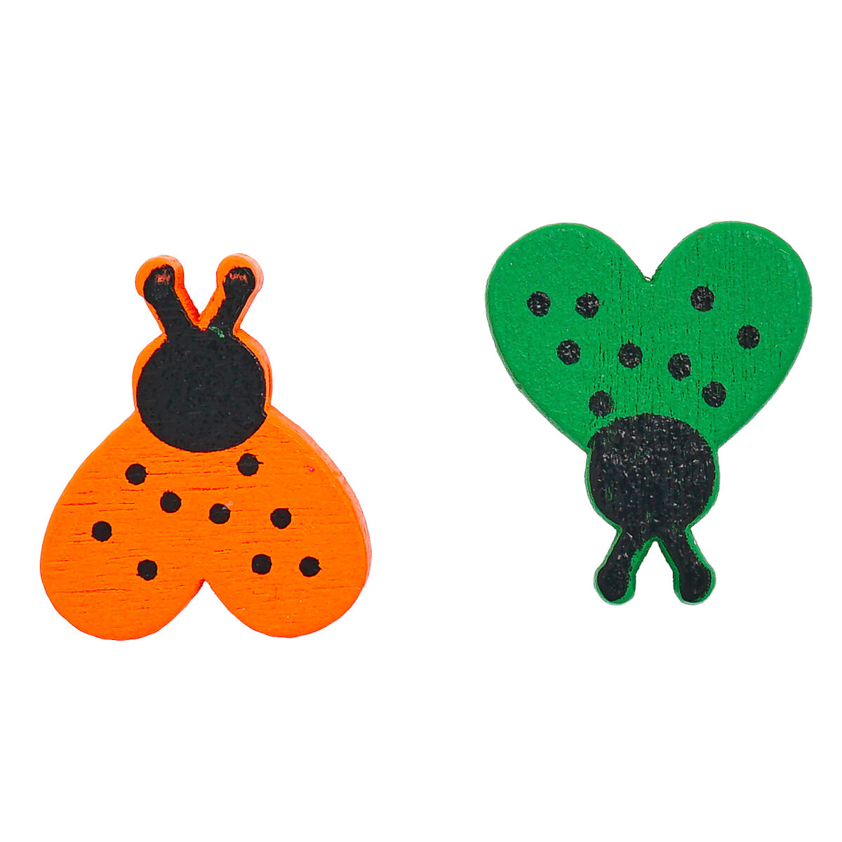 Бусины для рукоделия деревянные, цветной микс, божья коровка, 15г, Astra&Craft (4AR403)