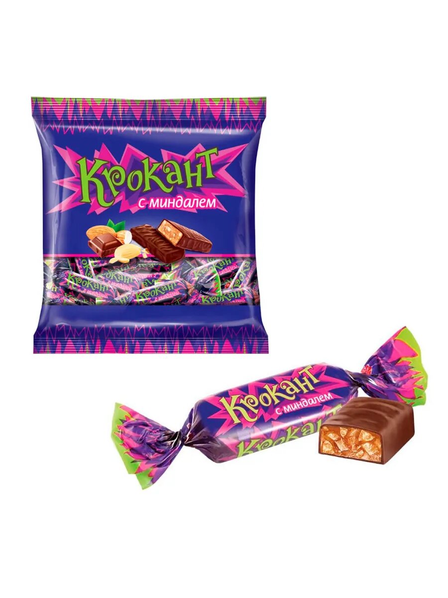 Конфеты Крокант грильяж с миндалем 500 г