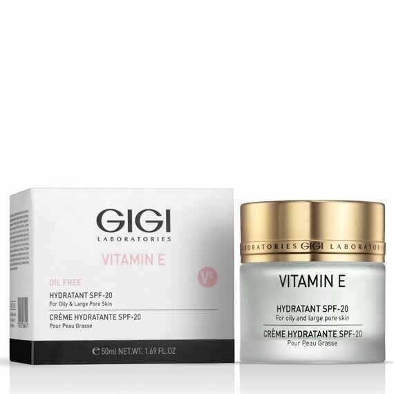 GIGI Увлажняющий крем для жирной кожи лица spf 20 Vitamin E Hydratant