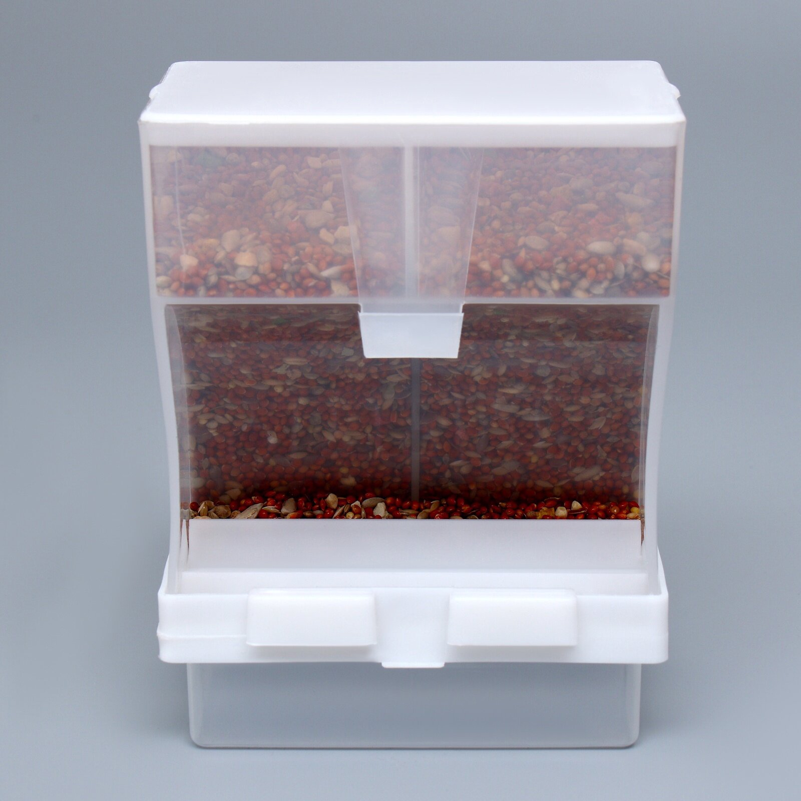 Автокормушка для птиц Пижон 8,5 х 8 х 15,4 см, белая 7, 10102897