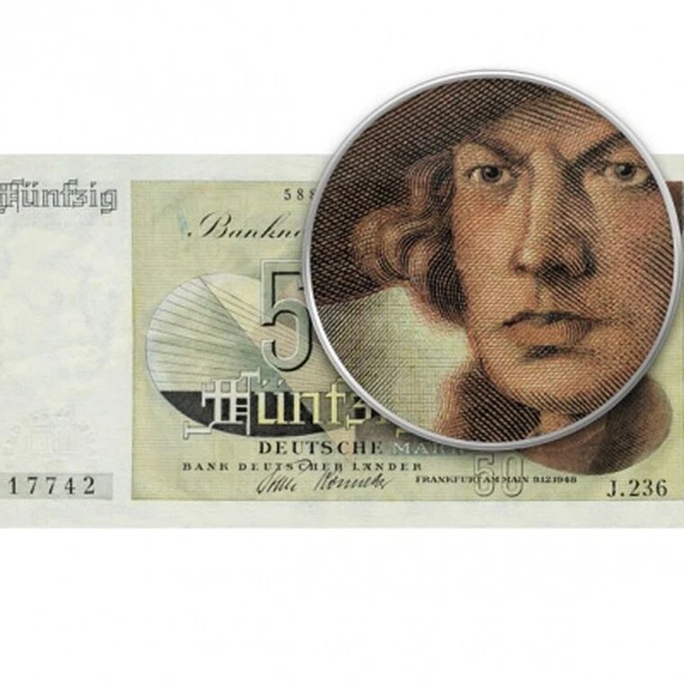 50 марок 1948 года Германия ФРГ сувенирная копия, банкноты и купюры редкие коллекционные