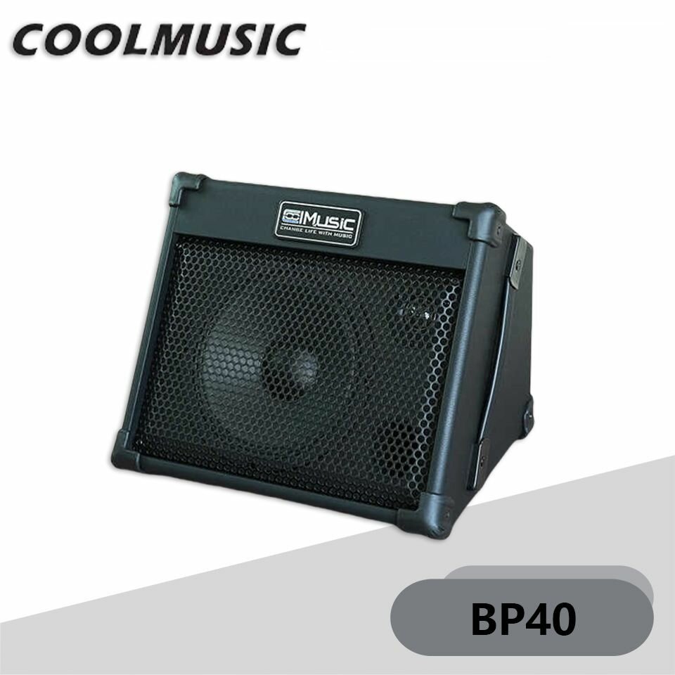 Уникальный усилитель для акустической/электрогитары coolmusic BP40, 80 Вт, подходит для акустической/электрической гитары, с эффектом реверберации