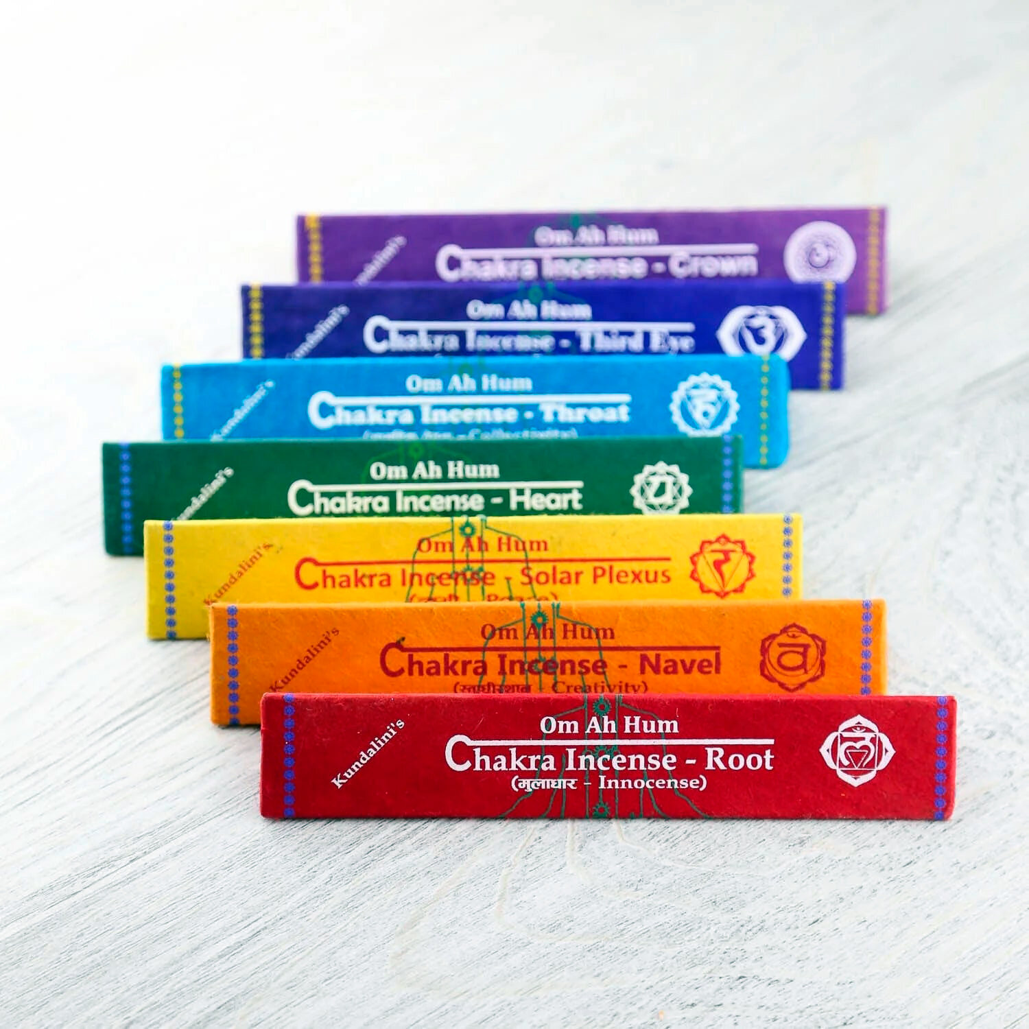 Благовония Chakra Set, 7 пачек по 19 палочек