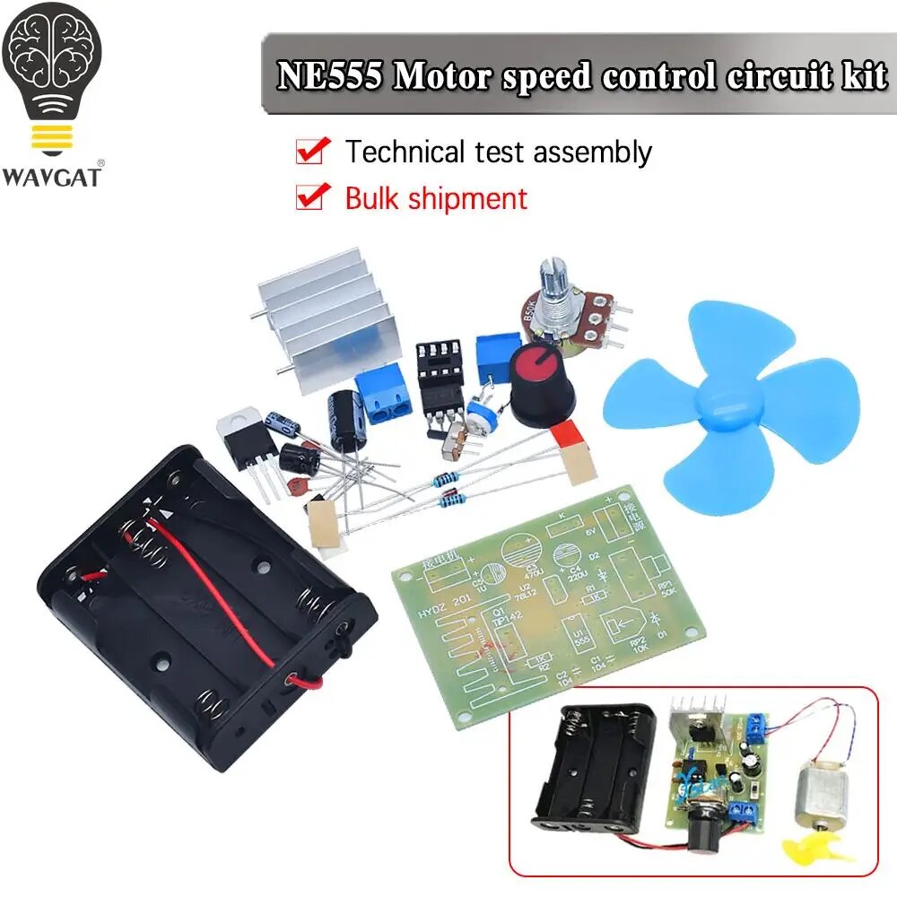 WAVGAT NE555 комплект для регулирования скорости двигателя