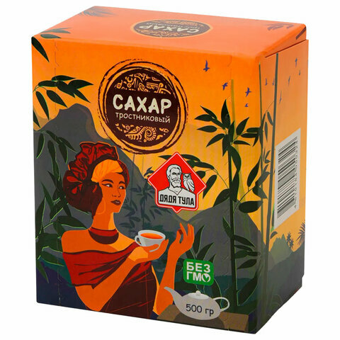 4 шт. Сахар кусковой тростниковый, 500 г