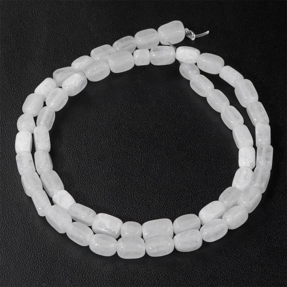 Бусины из авантюрина 4х6 мм vinswet Белый, About 25-27 beads, 10 White crystal