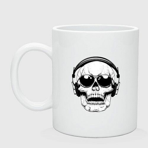 Skull Music lover Керамическая кружка