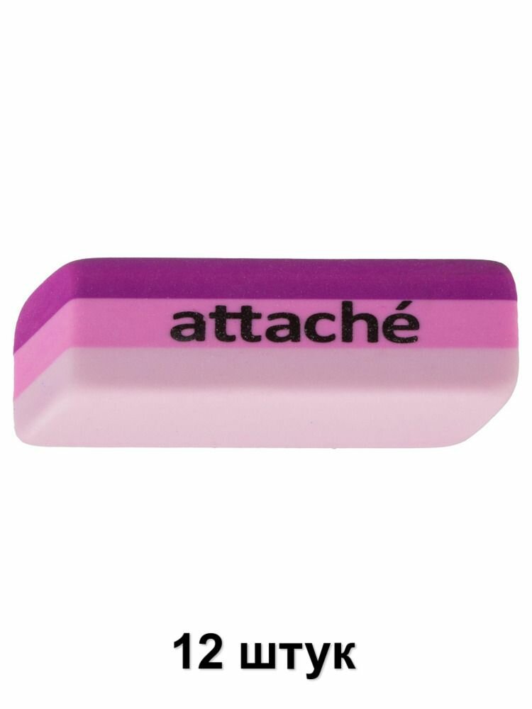 Attache Ластик каучук 49x19x8 мм, 12 шт