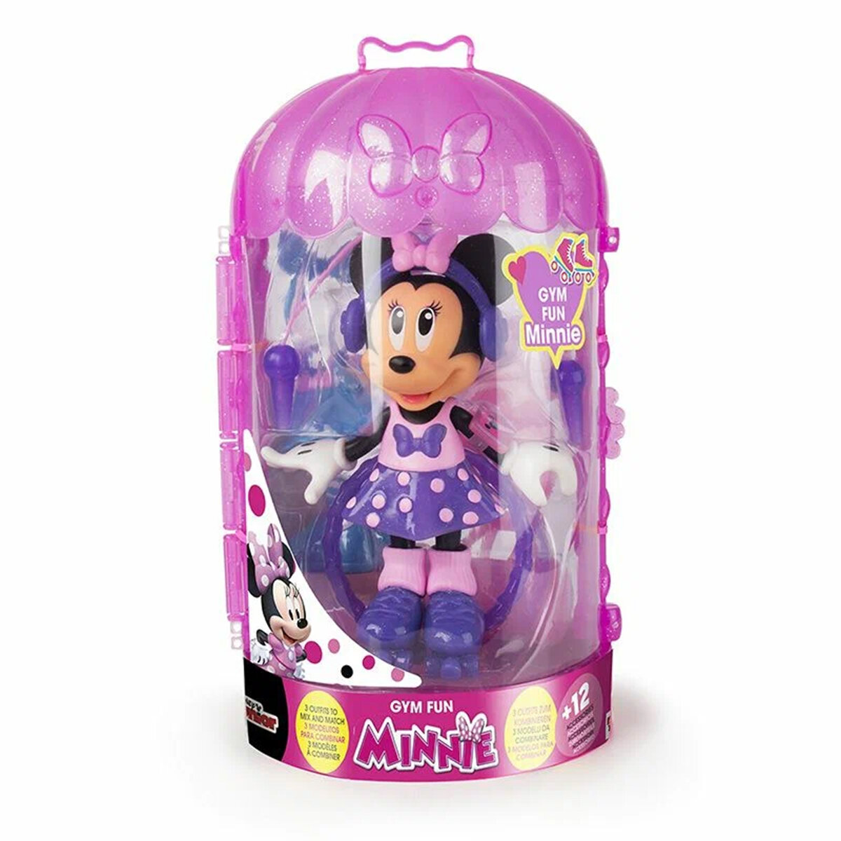 IMC Toys Disney Junior Minnie Gym Fun/ Детская модная кукла Дисней Минни с двумя комплектами костюмов